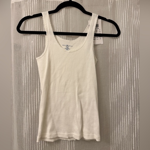Brandy Melville | Tops | Nwt Brandy Melville White Scallop Tank | Poshmark